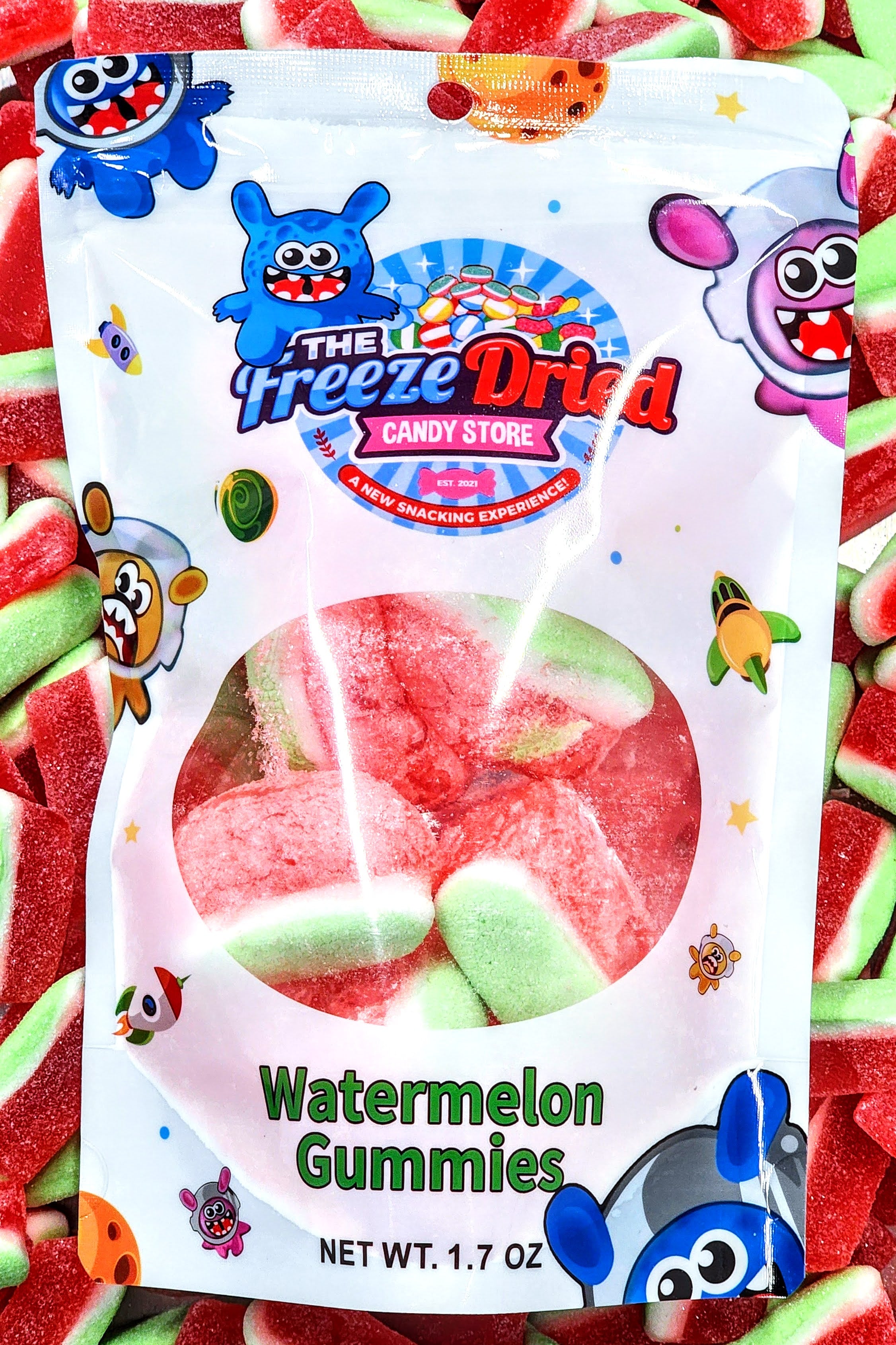 Freeze Dried Candy -Watermelon Gummies