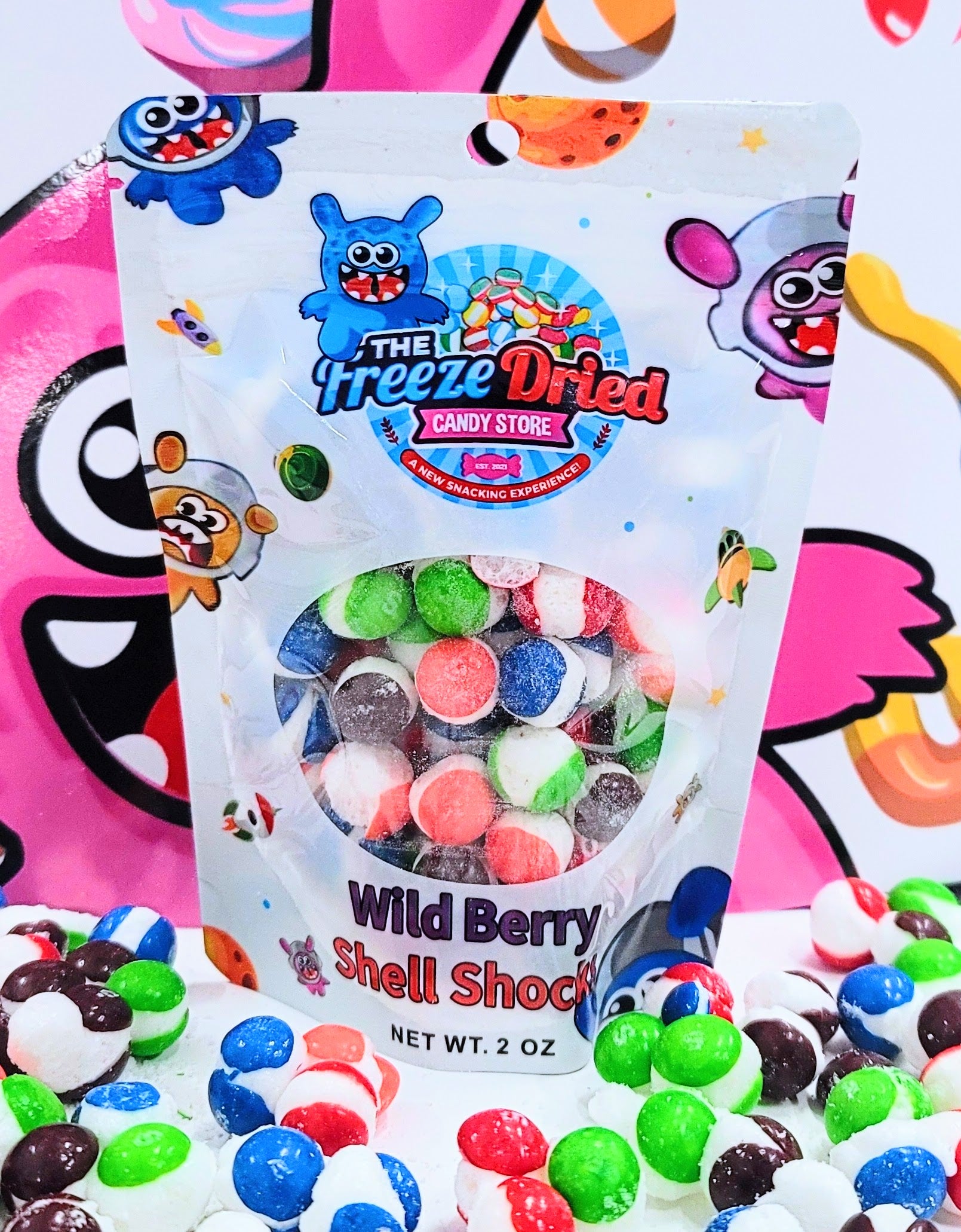 Wild Berry Shell Shocks 2 OZ – The Freeze Dried Candy Store