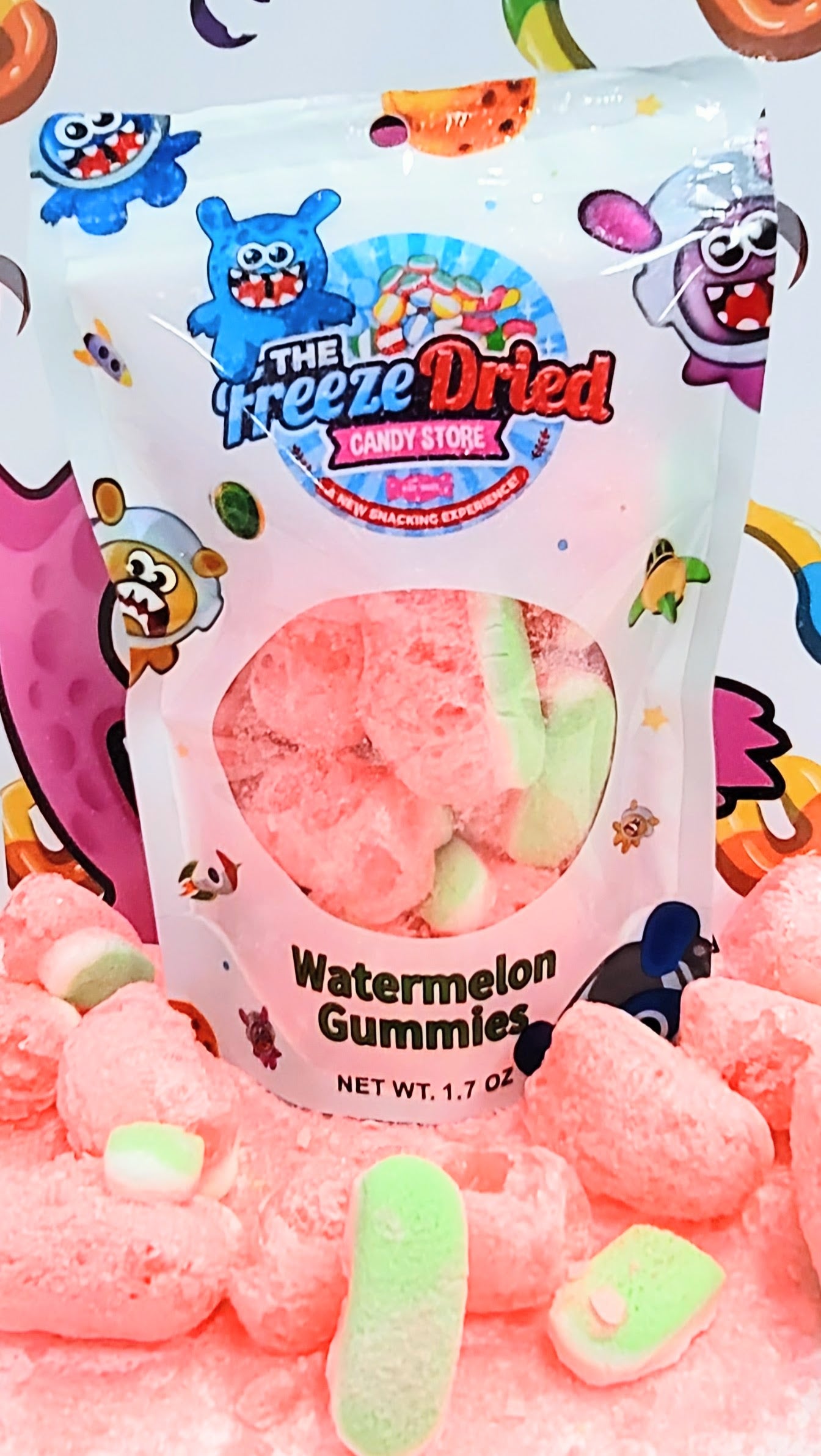 Freeze Dried Candy -Watermelon Gummies – The Freeze Dried Candy Store