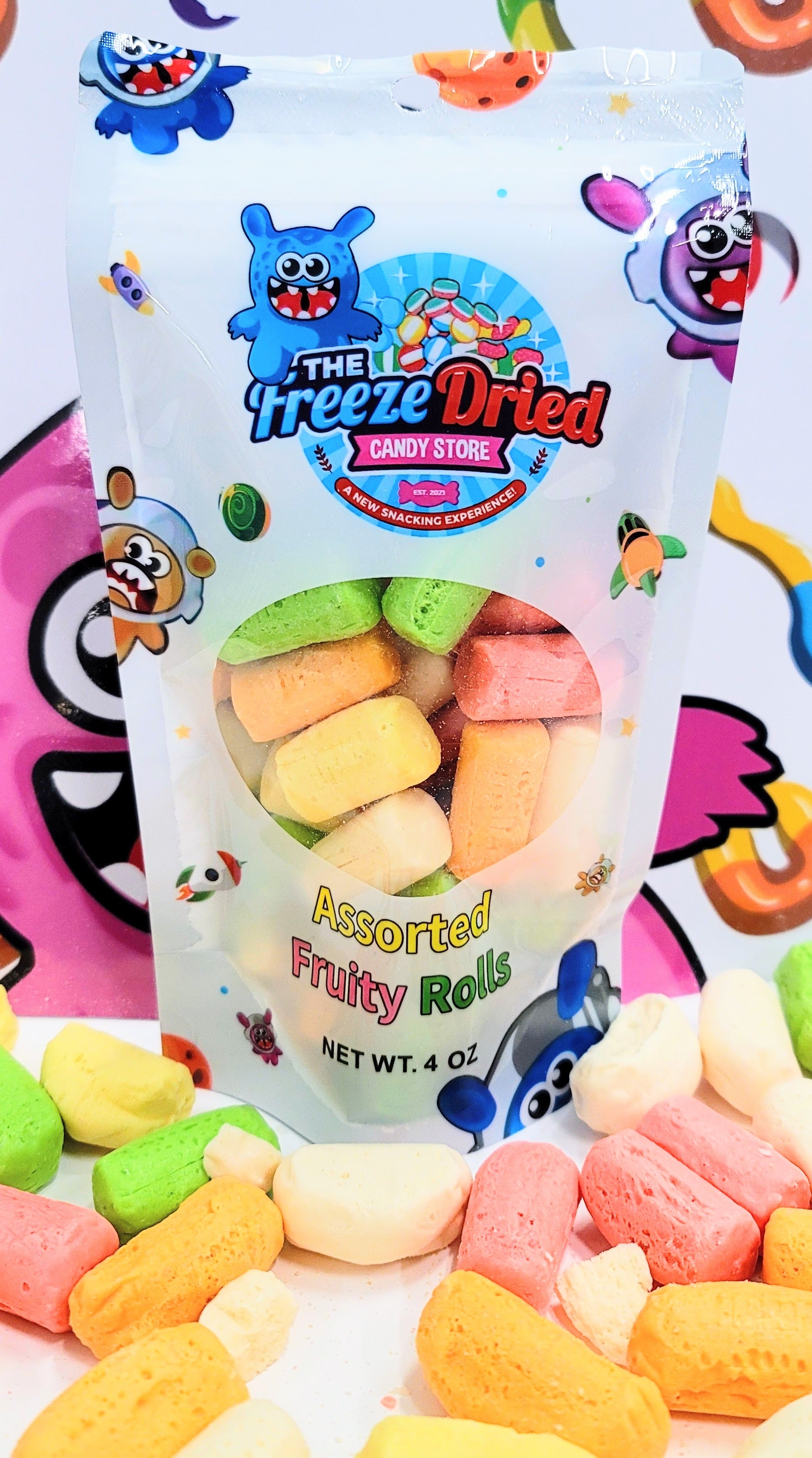 Freeze Dried Candy - Freeze Dried Assorted Fruity Rolls – The Freeze ...