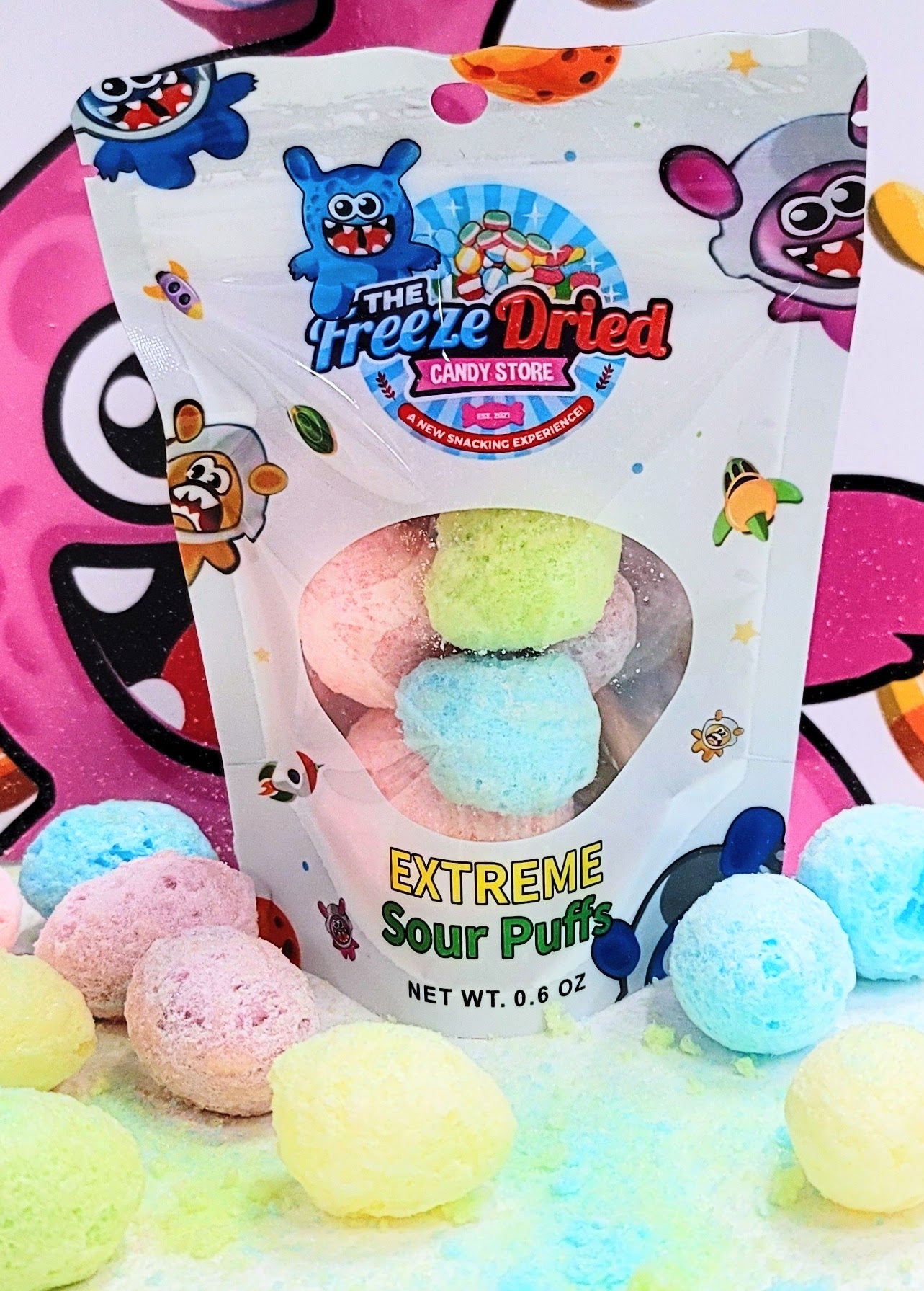 Freeze Dried Candy - EXTREME SOUR PUFFS!!! – The Freeze Dried Candy Store