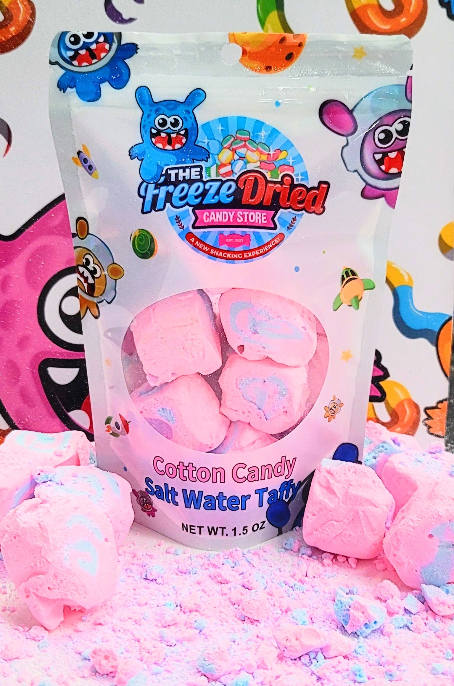 Freeze Dried Candy - Freeze Dried Cotton Candy Salt Water Taffy – The ...