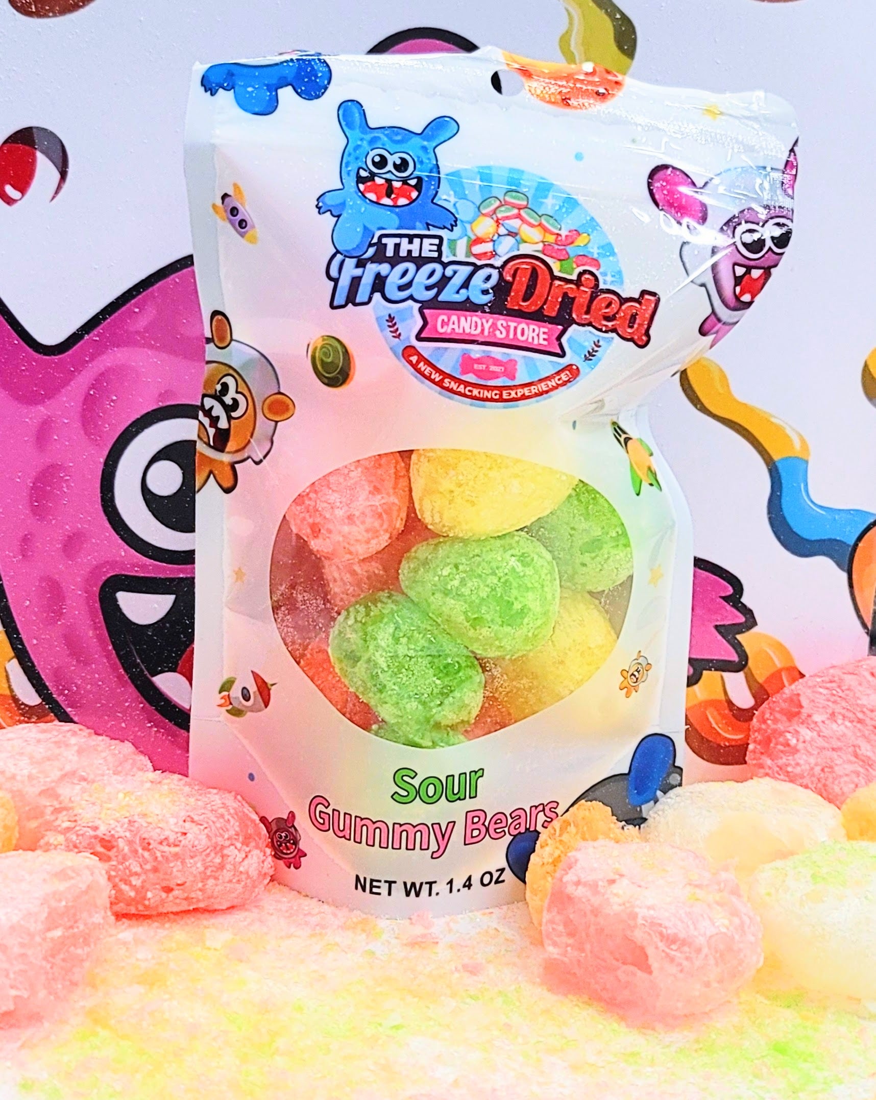 Sour Gummi Bears – The Freeze Dried Candy Store