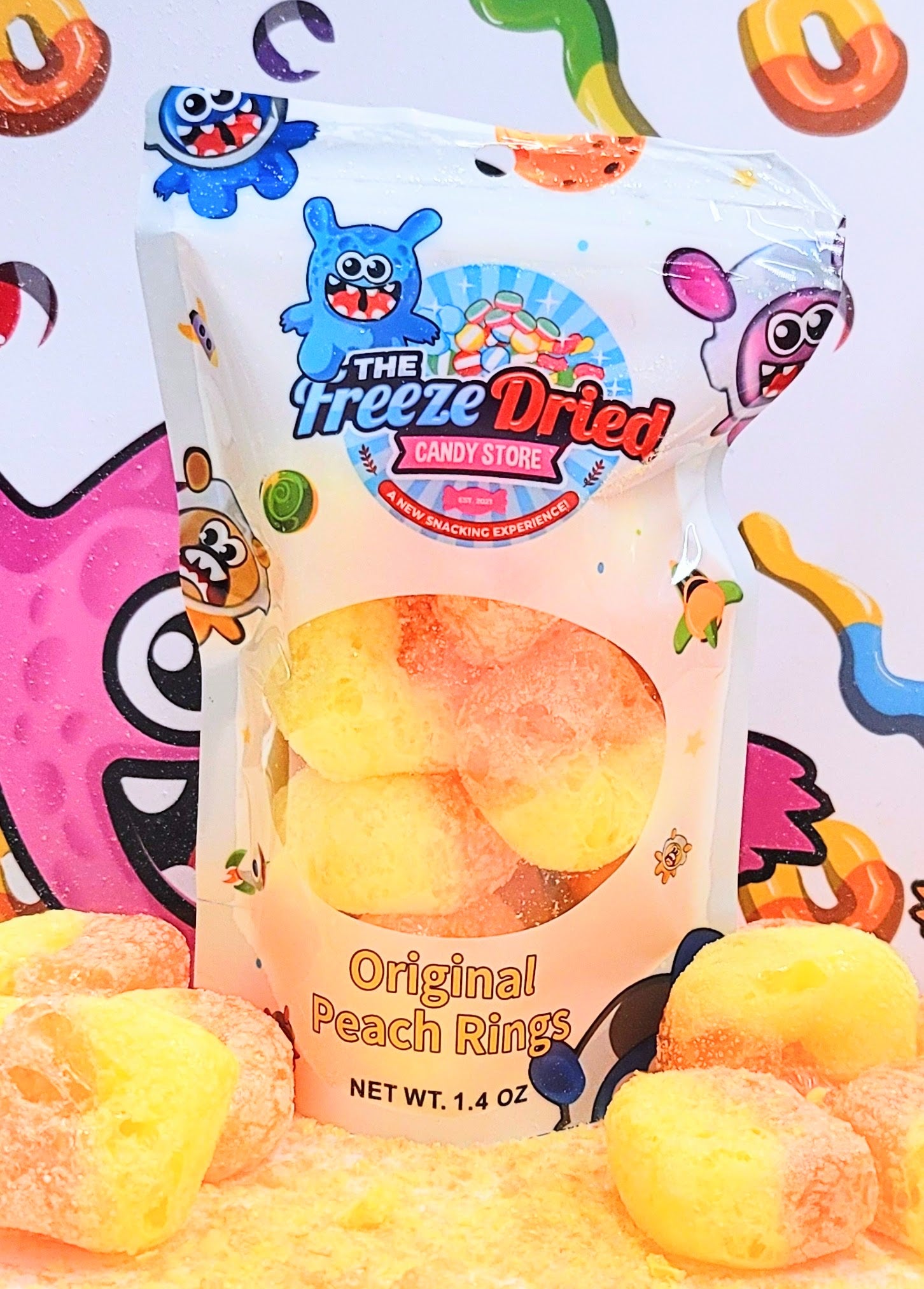 Freeze Dried Candy - Freeze Dried Peach Rings – The Freeze Dried Candy ...