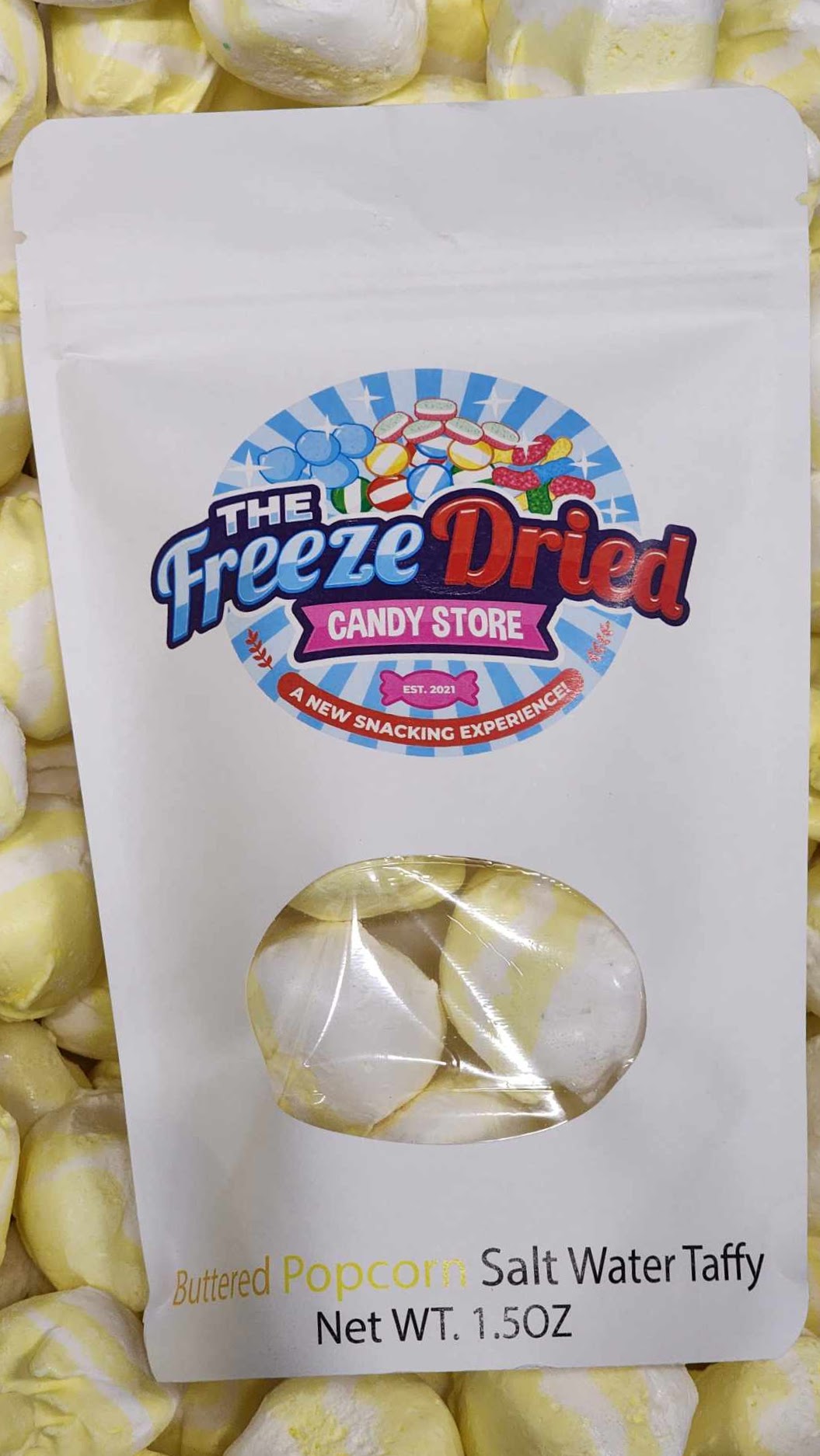 Freeze Dried Candy - Freeze Dried Buttered Popcorn Salt Water Taffy ...