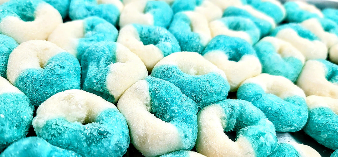 Freeze Dried Candy - Freeze Dried Blue Raspberry Peach Rings – The ...