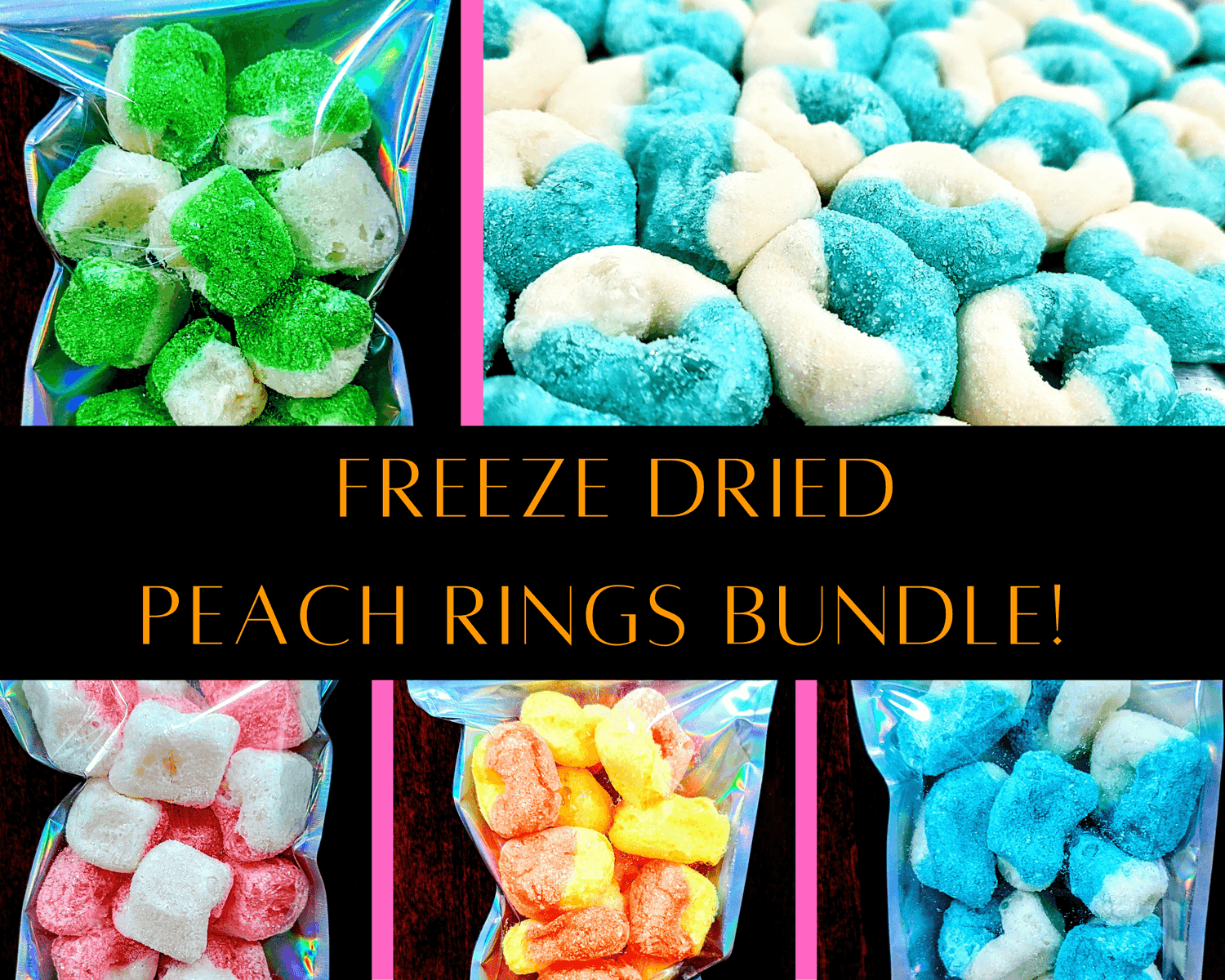 Freeze Dried Candy - Peach Ring Bundle – The Freeze Dried Candy Store